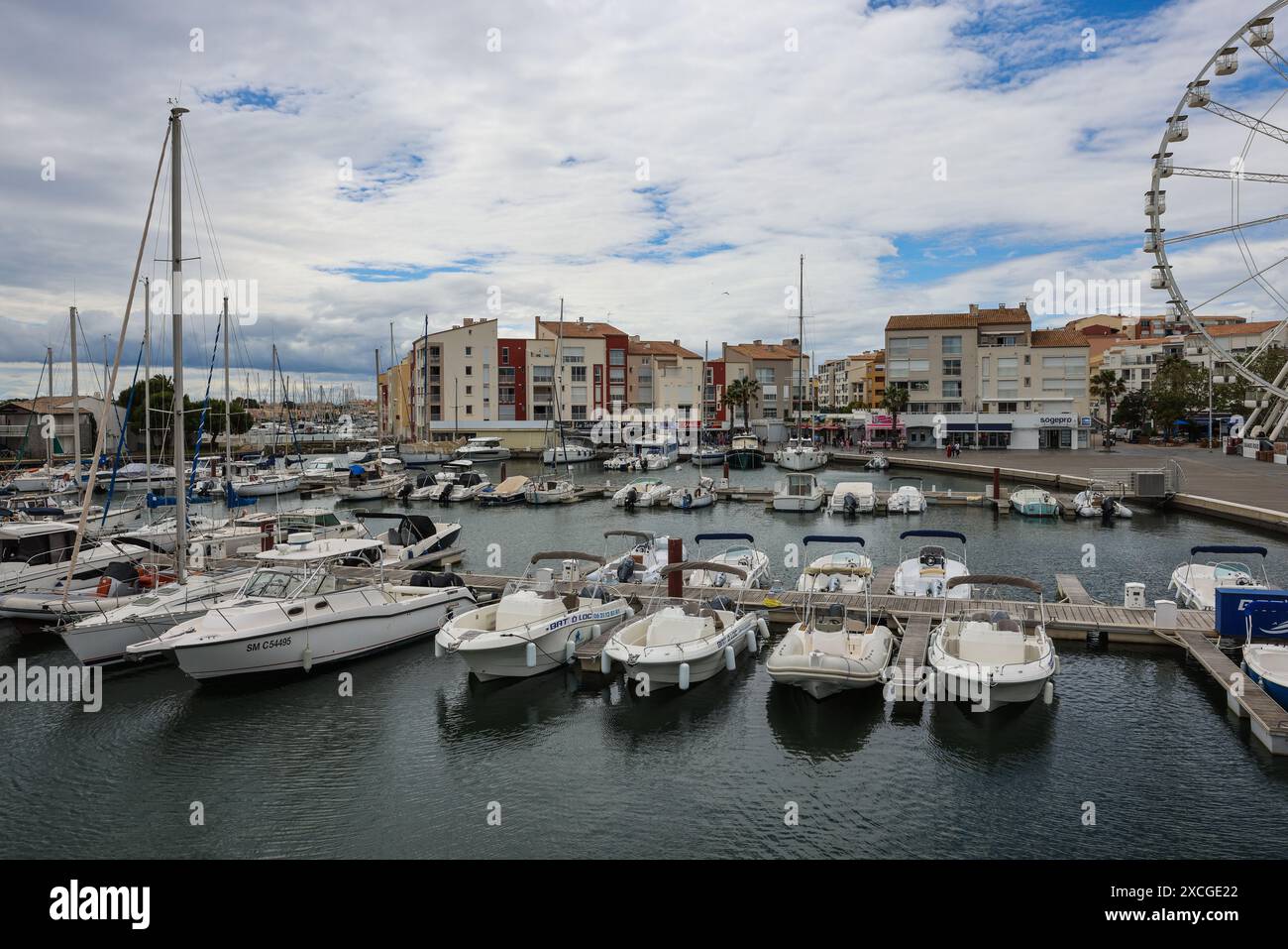Cap D'Ague Harbour Stock Photo - Alamy
