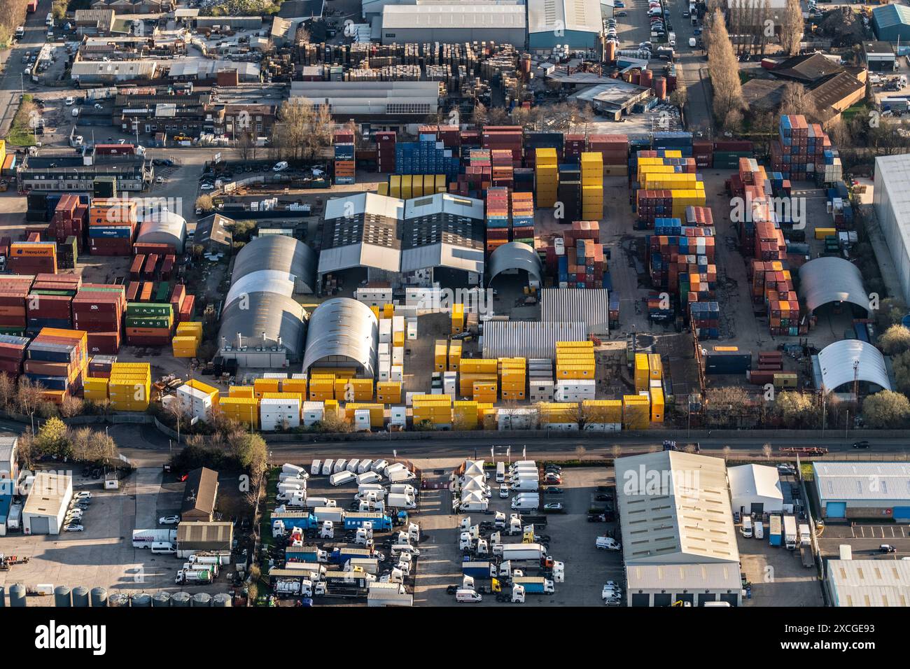 Aerial photo of Eldapoint Ltd container storage and repair facility ...