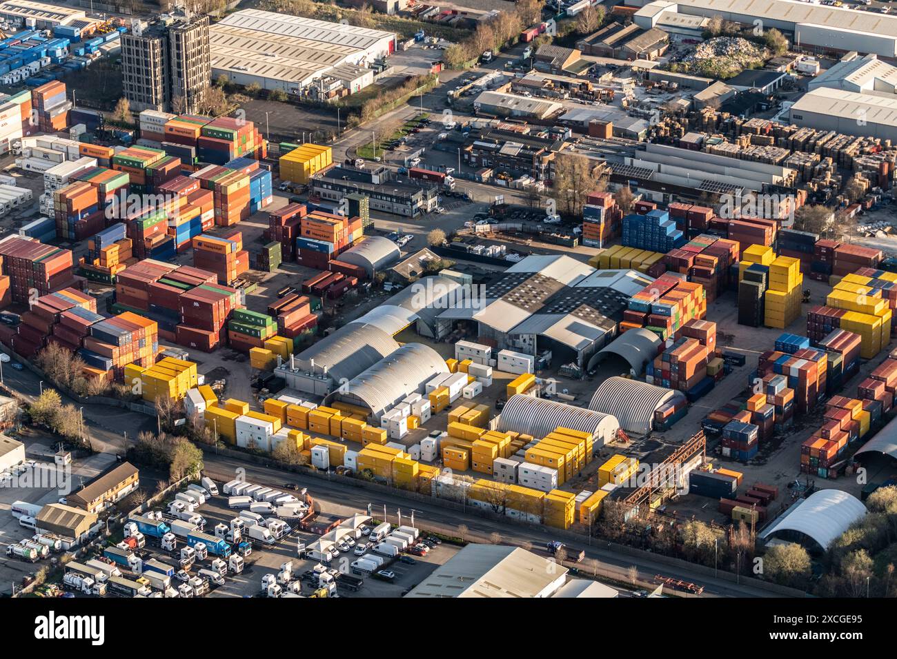 Aerial photo of Eldapoint Ltd container storage and repair facility ...