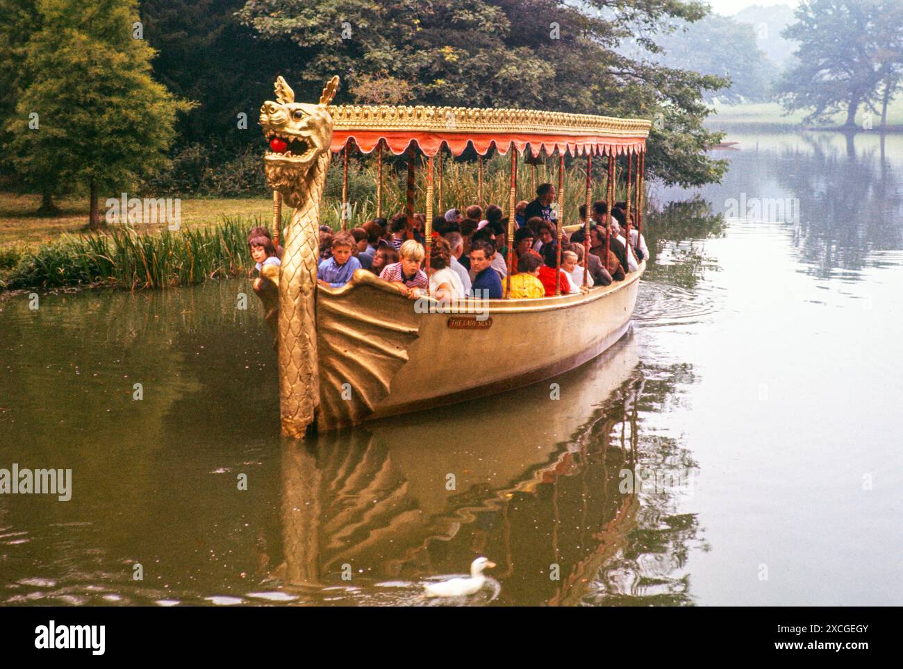 The Lady Silvy boat, at Longleat Safari and Adventure Park, Wiltshire ...