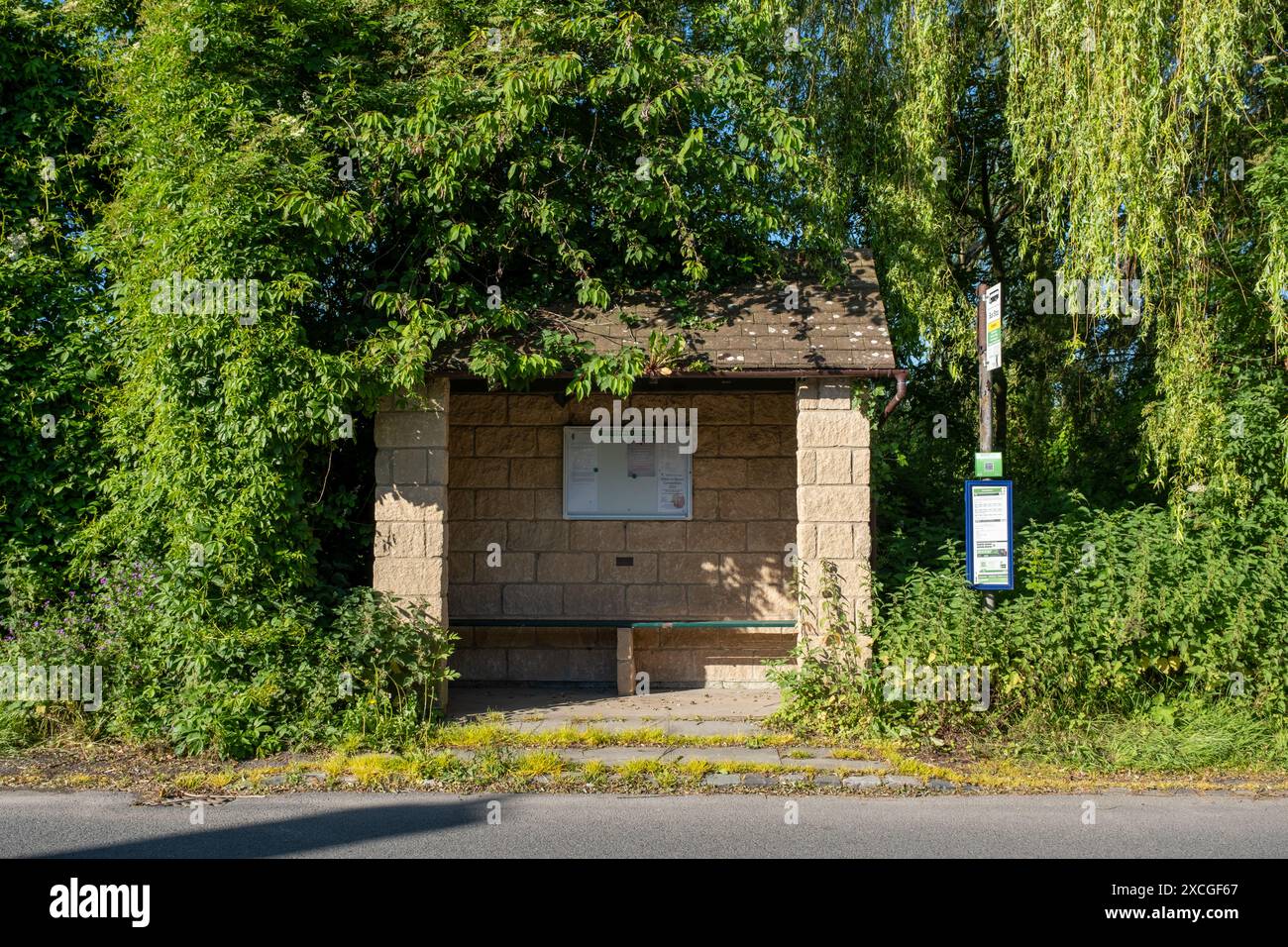 Bus stop overgrown hi-res stock photography and images - Alamy