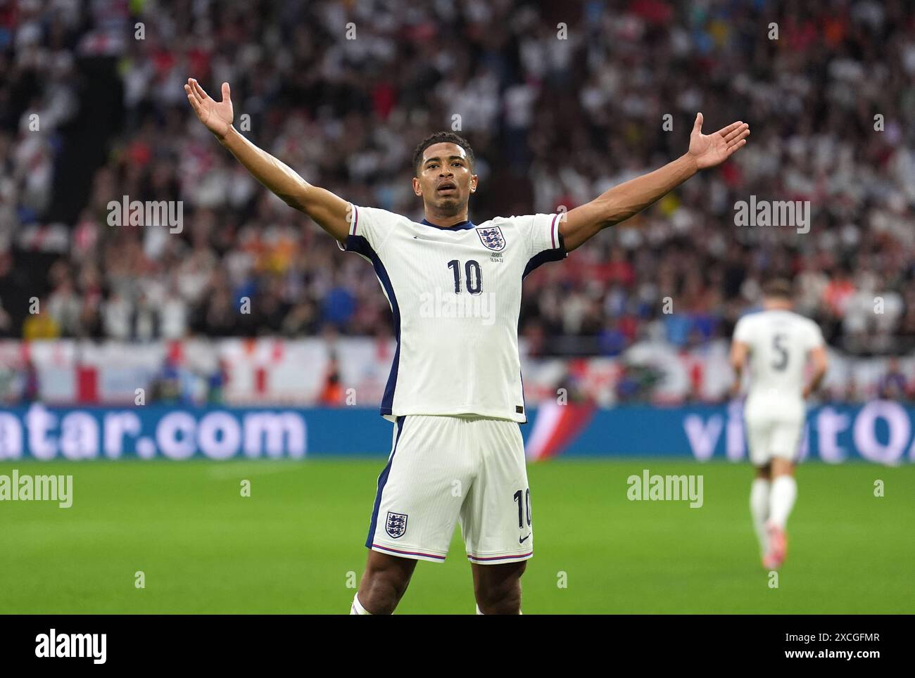 File photo dated 16-06-2024 of England's Jude Bellingham celebrates ...