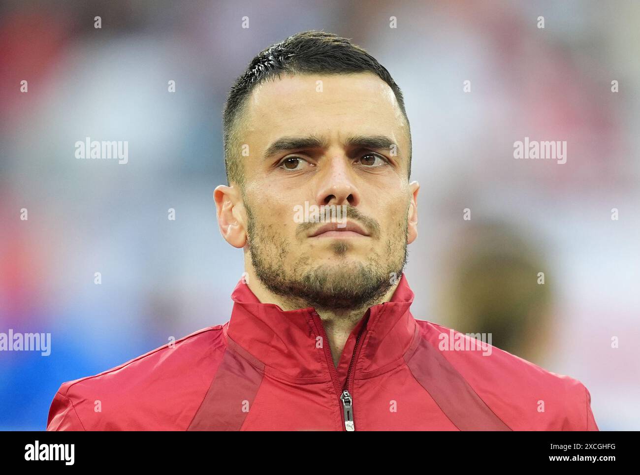 Serbia's Filip Kostic before the UEFA Euro 2024 Group C match at the ...