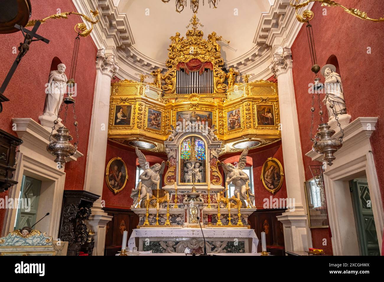 Altar der Kirche des Heiligen Blasius, Dubrovnik, Kroatien, Europa ...