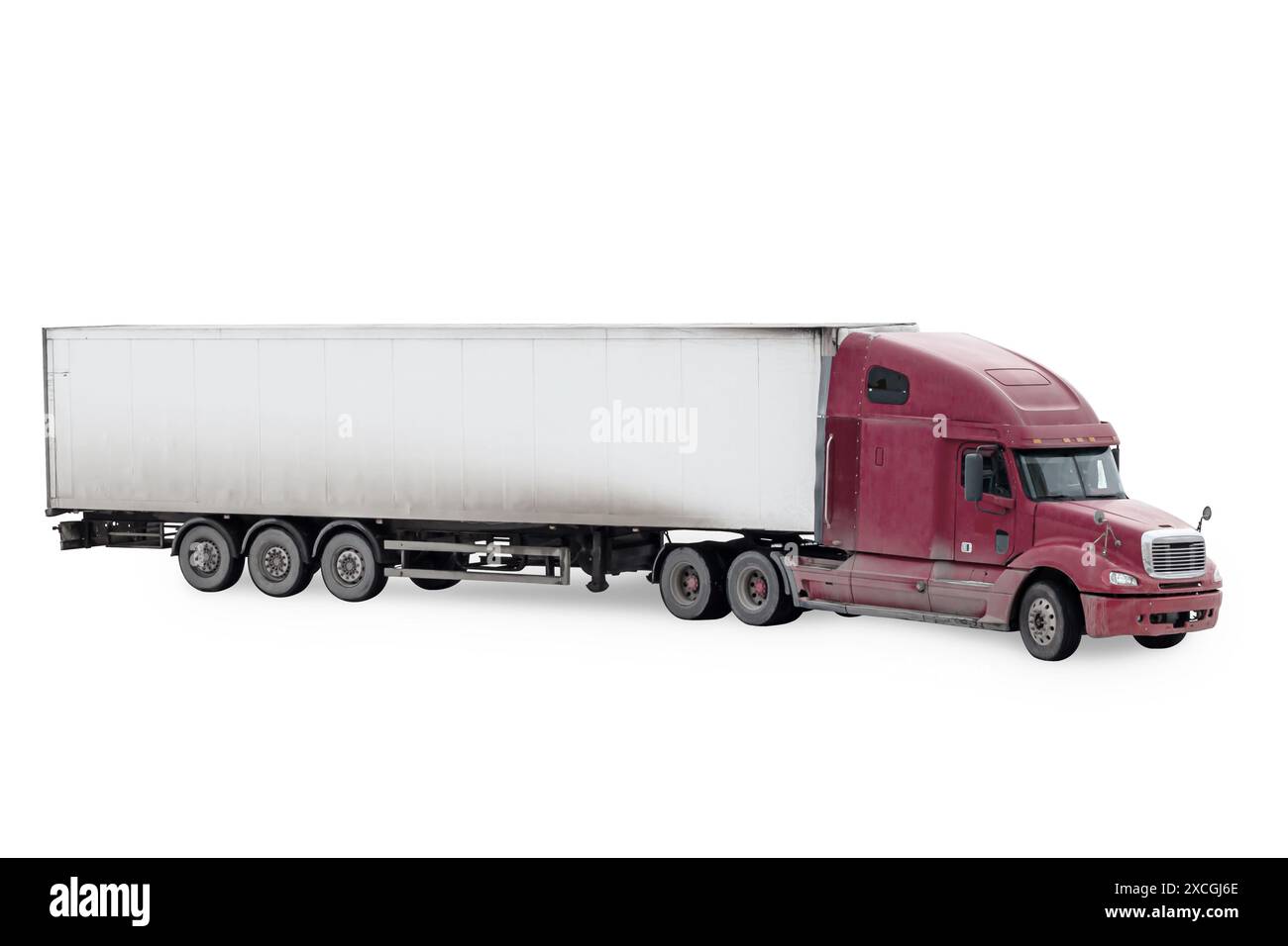 Driver vehicle trailer Cut Out Stock Images & Pictures - Alamy