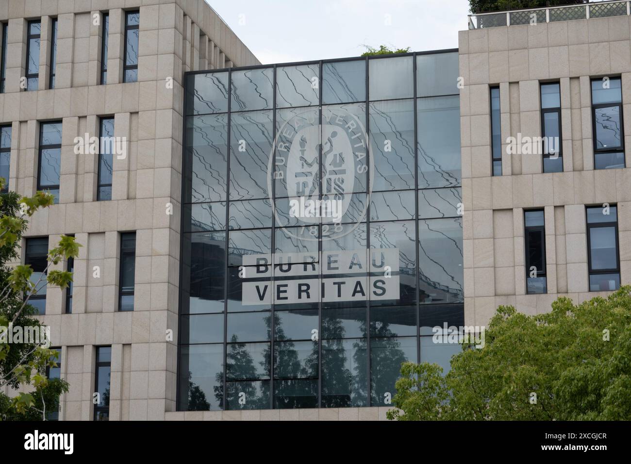 SHANGHAI, CHINA - JUNE 17, 2024 - The office building of Bureau Veritas ...