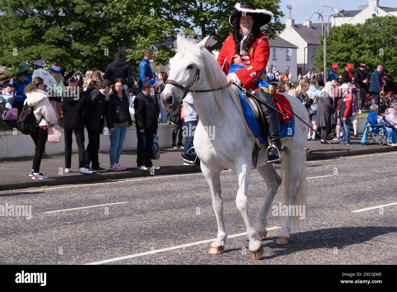Pageantry at the Royal Landing parade - depiction of William III of ...