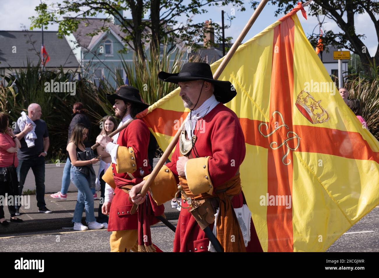 Period dress - Royal Landing parade at Carrickfergus, celebrating the ...
