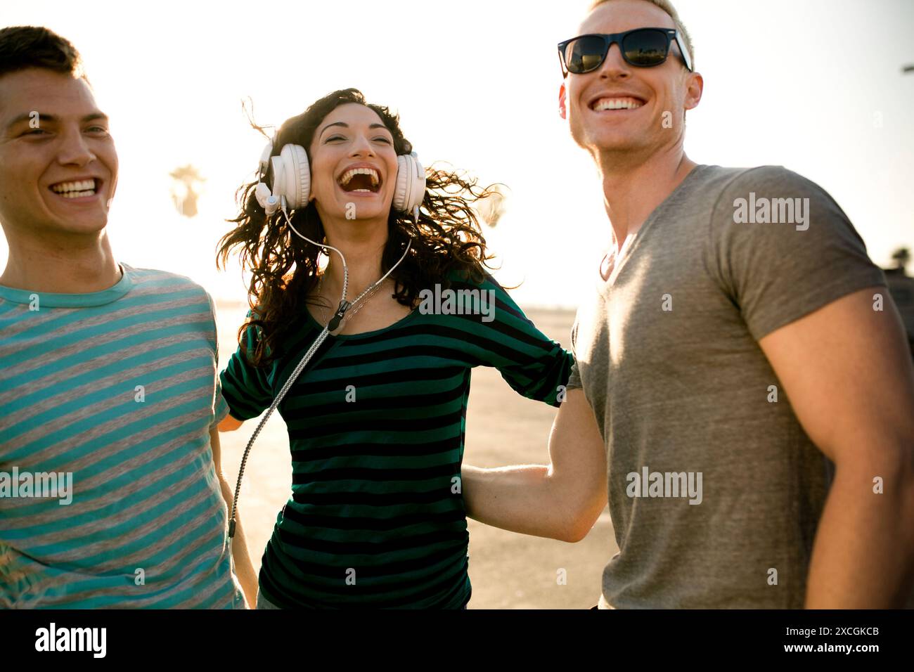 Group of friends dancing to music Stock Photo - Alamy