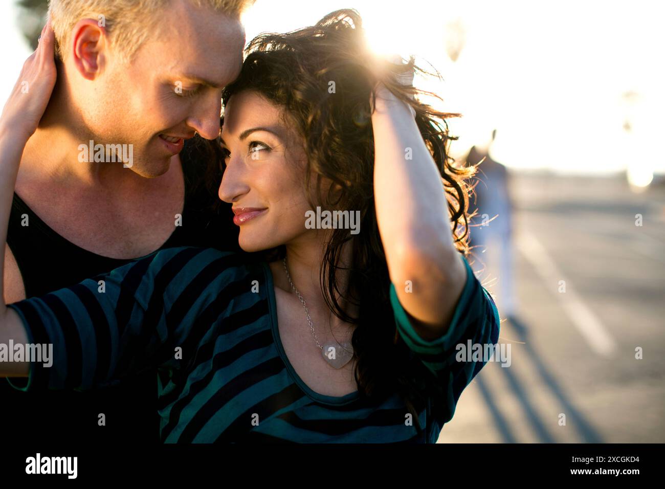 Couple in intimate moment Stock Photo - Alamy