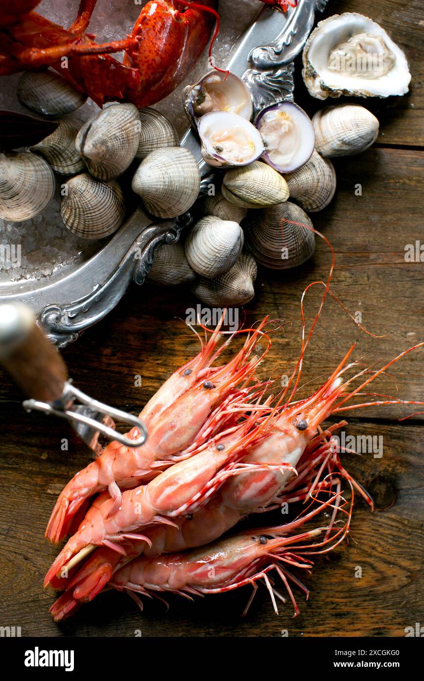 Shellfish food photograph Stock Photo - Alamy