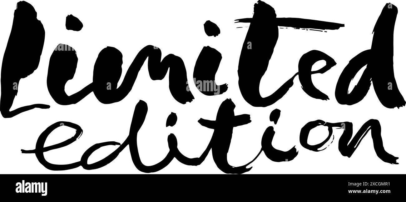 Limited Edition Modern Lettering Design Stock Vector Image & Art - Alamy