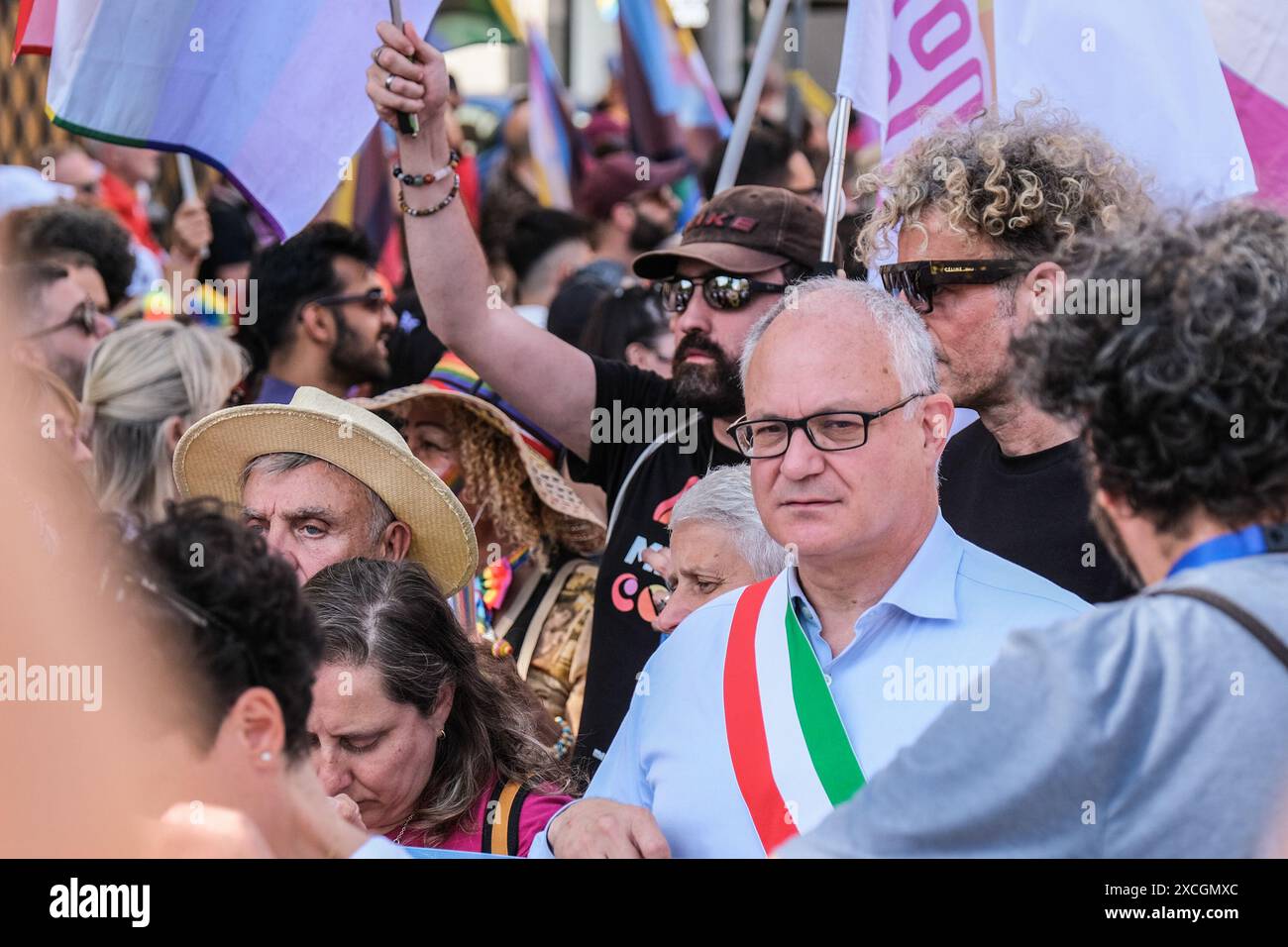 Rome, Italy. 15th June, 2024. The Mayor of Rome Roberto Gualtieri opens ...