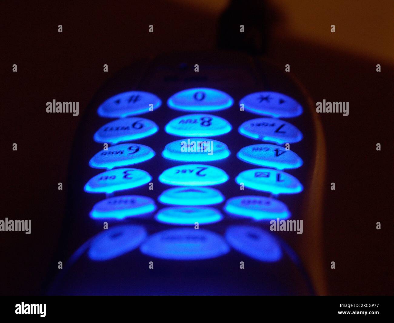 Cellphone Lighted Keypad Stock Photo - Alamy