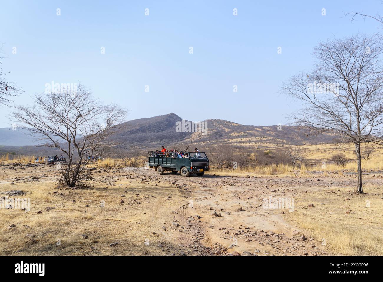A crowded 20 seater canter safari vehicle crammed full of wildlife ...