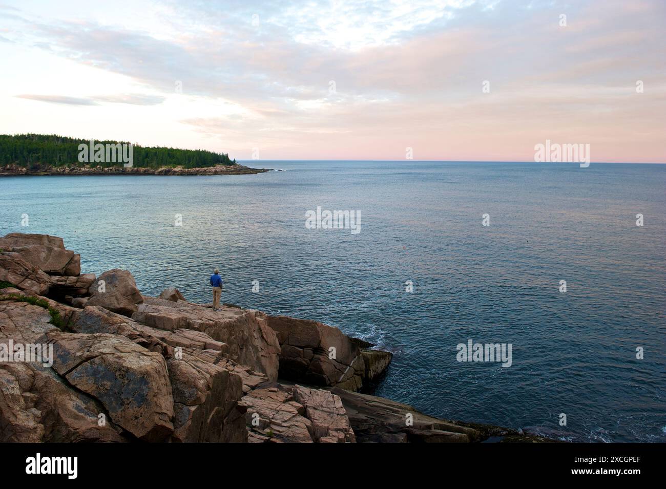 Acadia National Park Sunset Stock Photo - Alamy