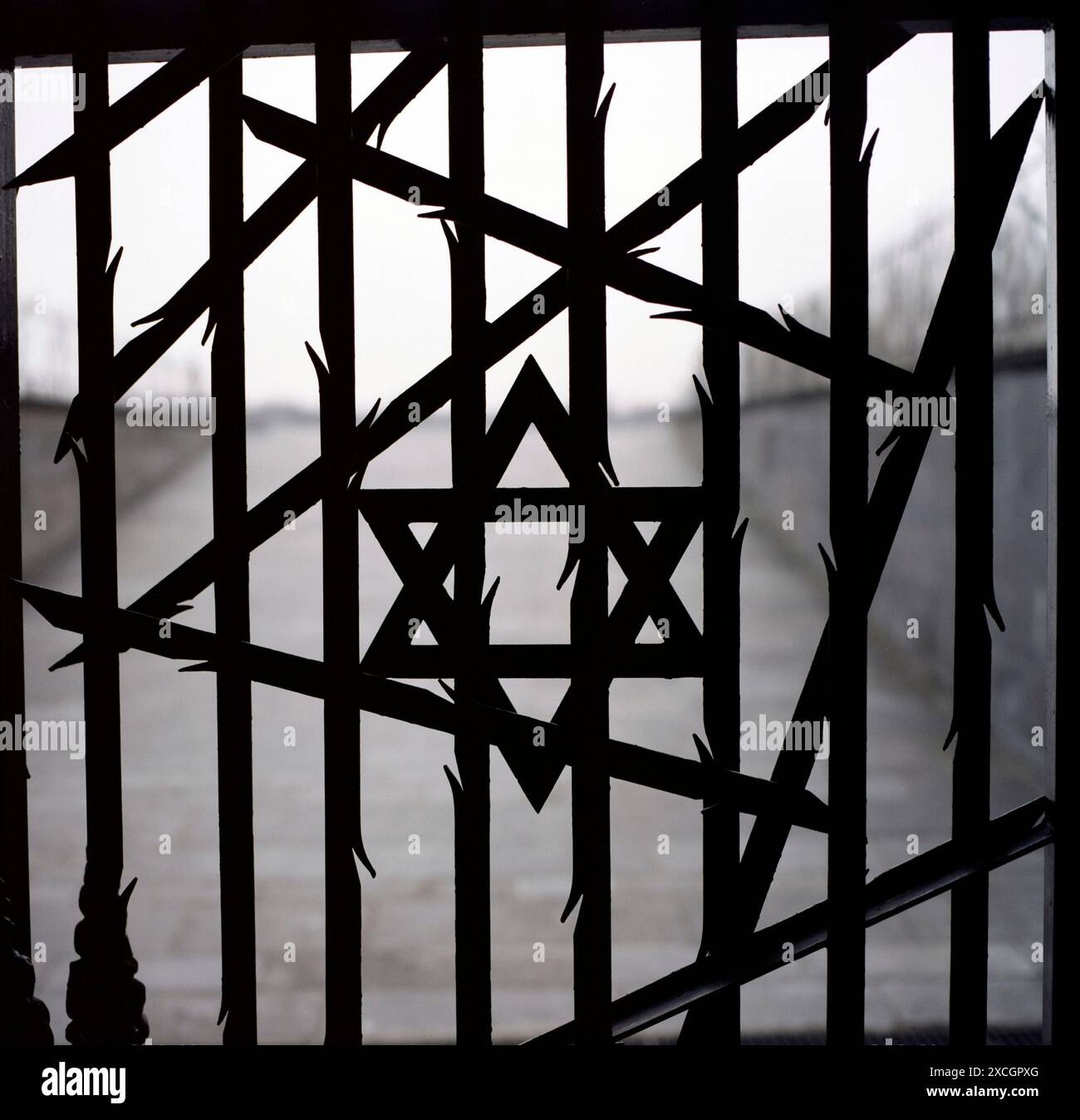 Jewish memorial at Dachau Concentration Camp Memorial Site Stock Photo ...