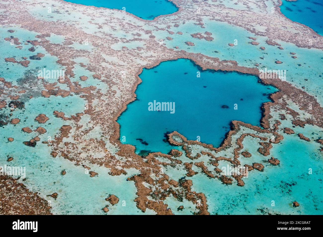 Aerial view coral reef barrier hi-res stock photography and images - Alamy