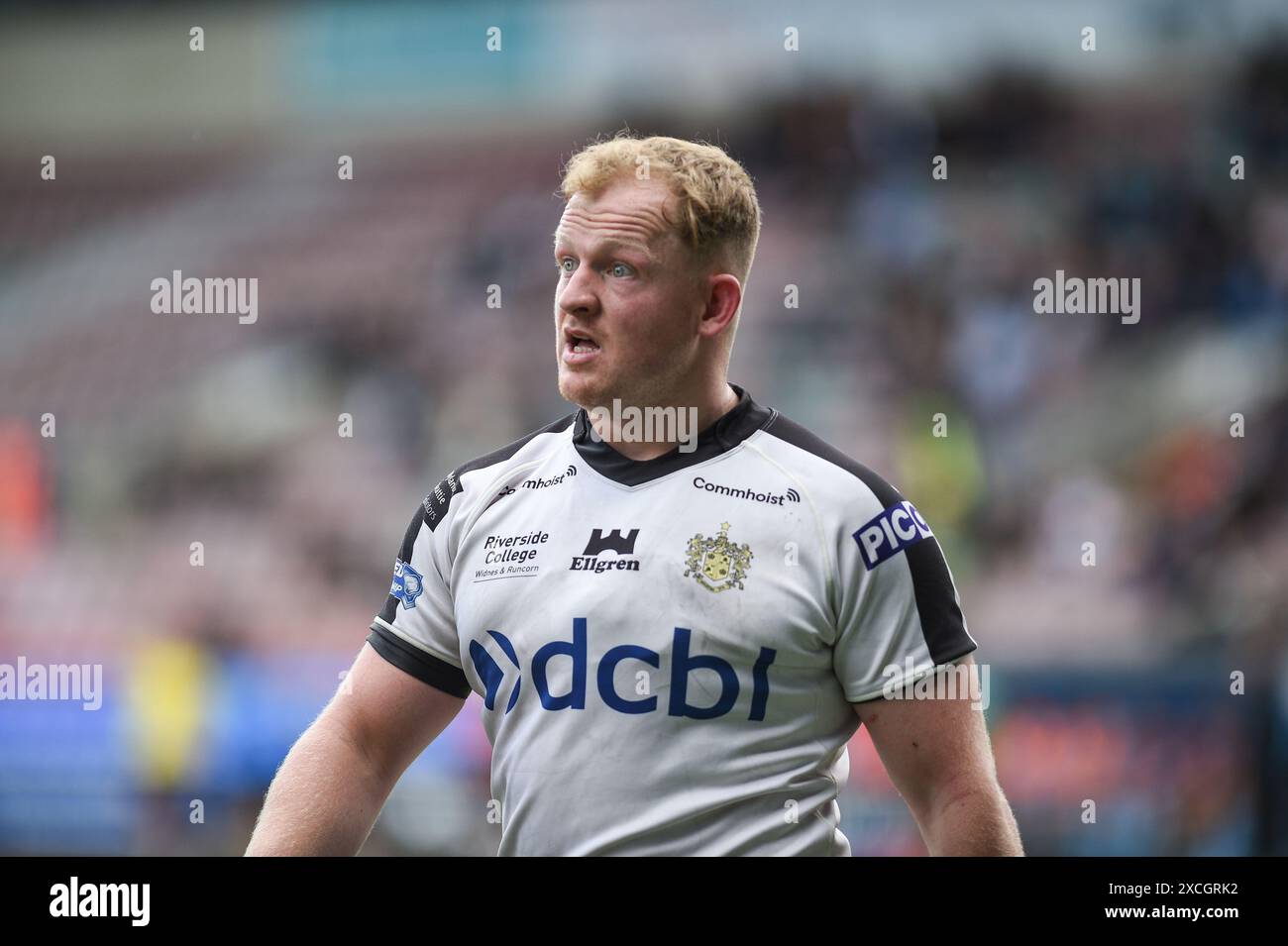 Widnes, England - 16th June 2024 - Jordan Johnstone of Widnes Vikings ...
