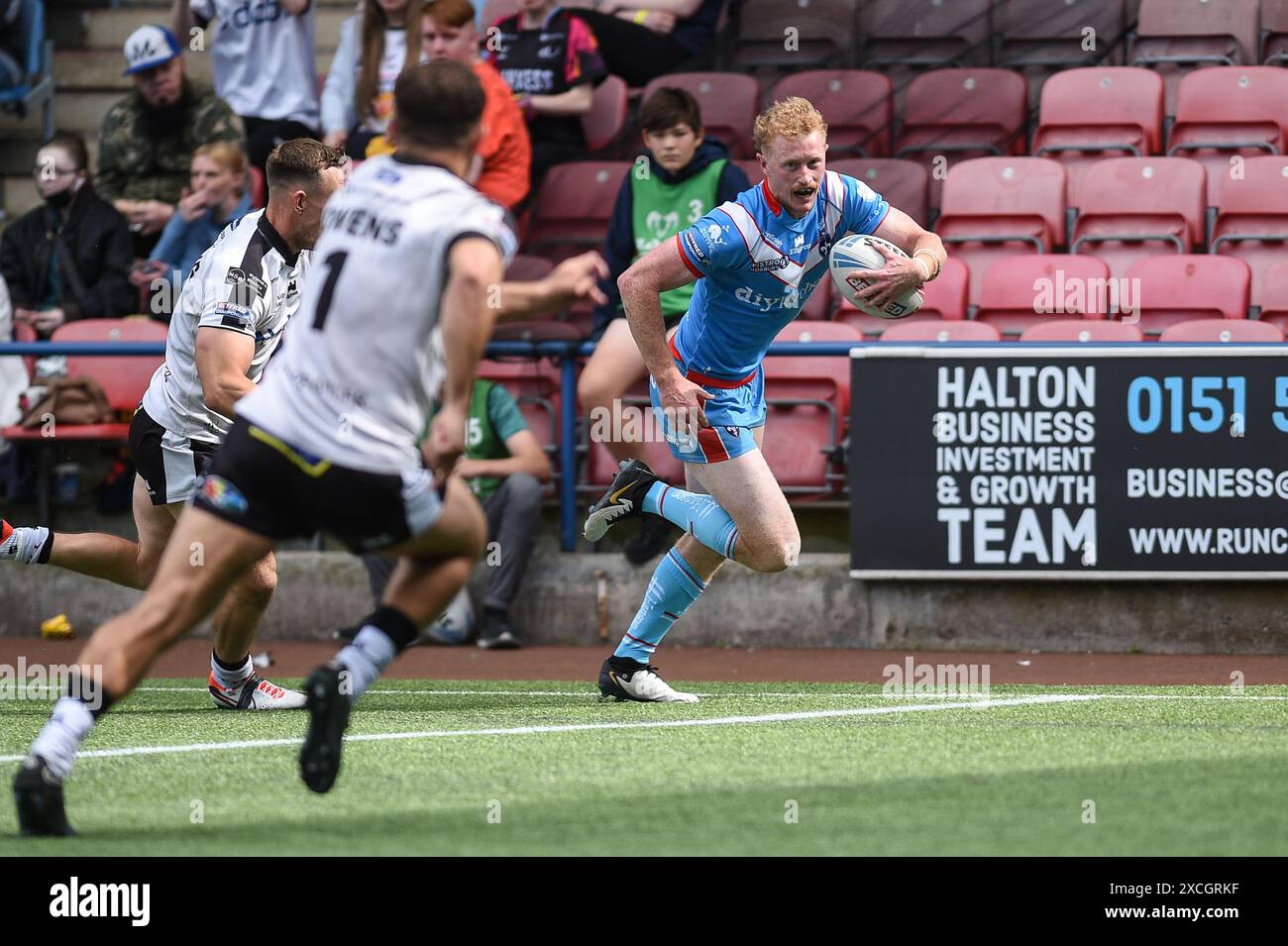 Widnes, England - 16th June 2024 - Wakefield Trinity's Lachlan Walmsley ...
