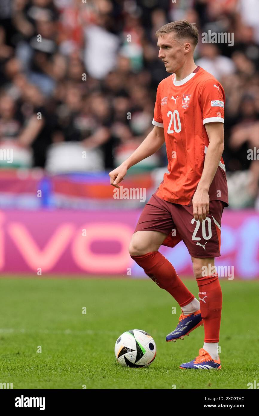 Cologne, Germany. 17th June, 2024. Switzerland's Michel Aebischer ...
