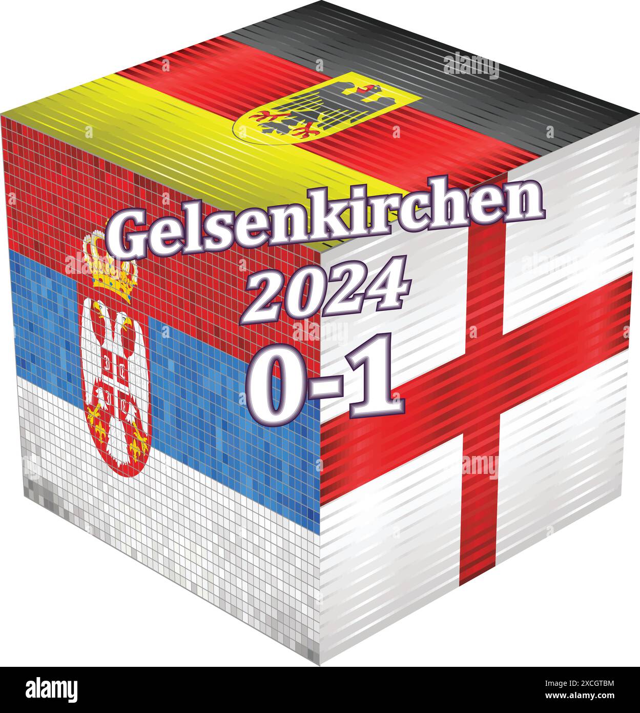 The UEFA European football championship, Serbia VS England Score, Shiny ...