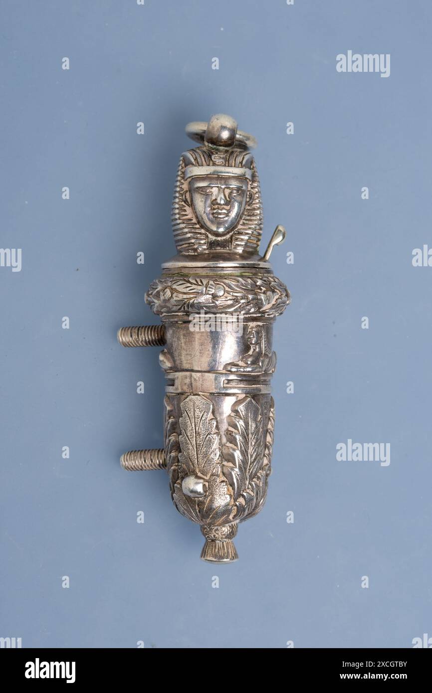Military cross-belt whistle in a sphinx design, worn by the Cameronians ...