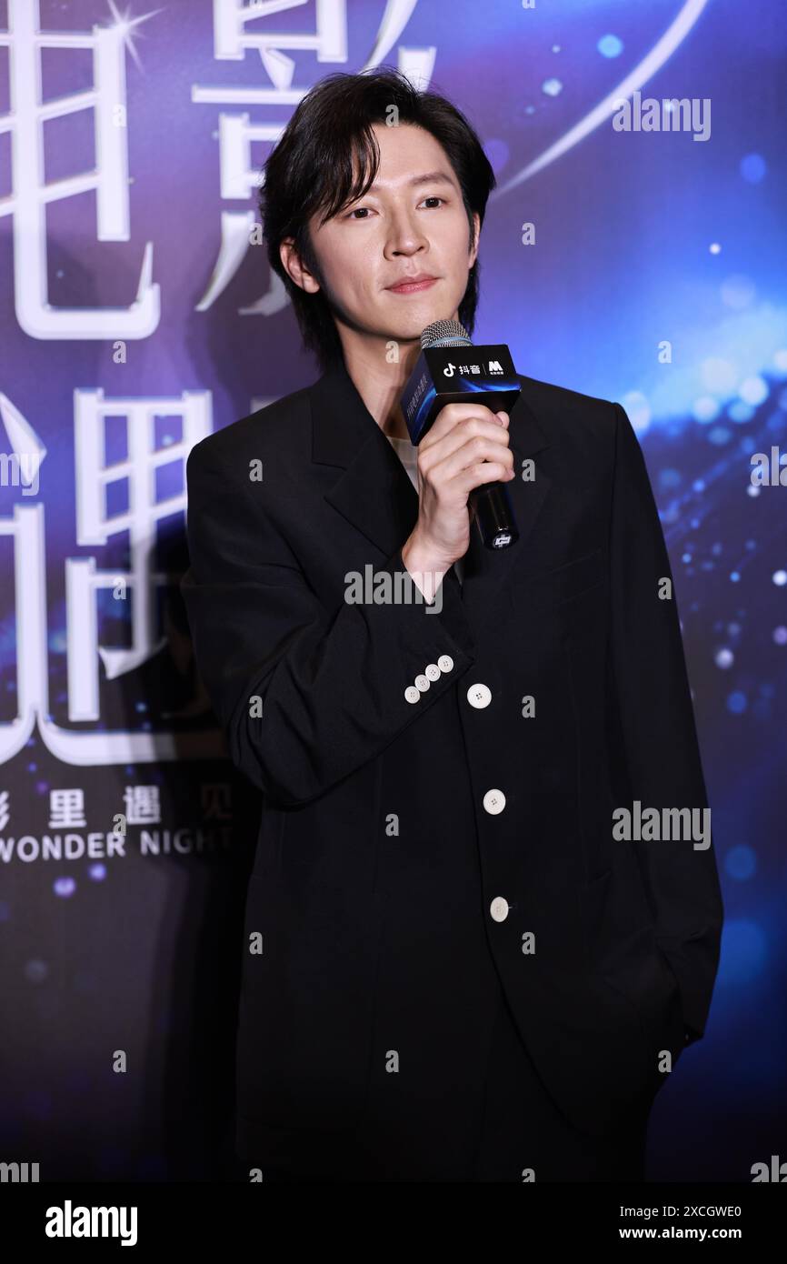 Hong Kong actor Sun Yang attends an activity in Shanghai, China, 14 ...