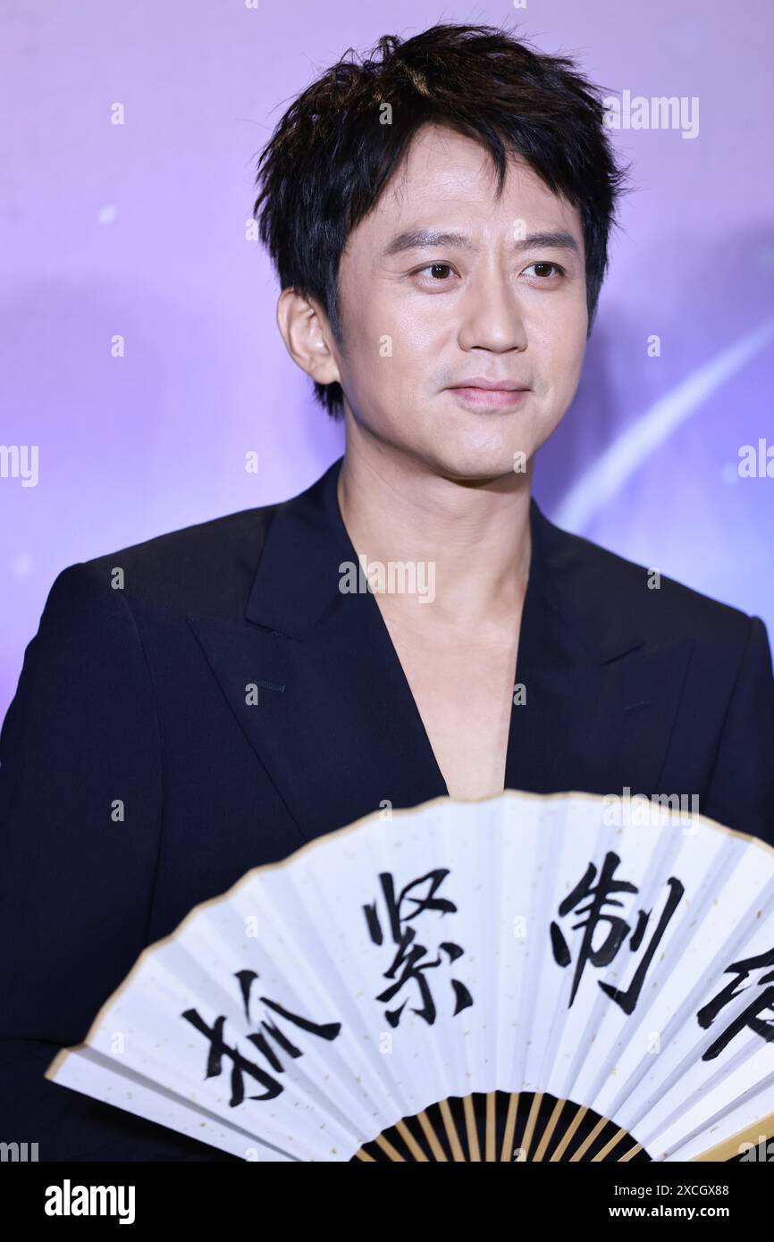 Chinese actor Deng chao attends an activity in Shanghai, China, 14 June ...
