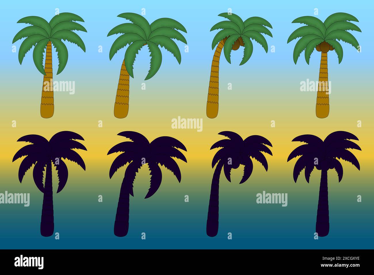 Perfect paradise beach scene Stock Vector Images - Alamy