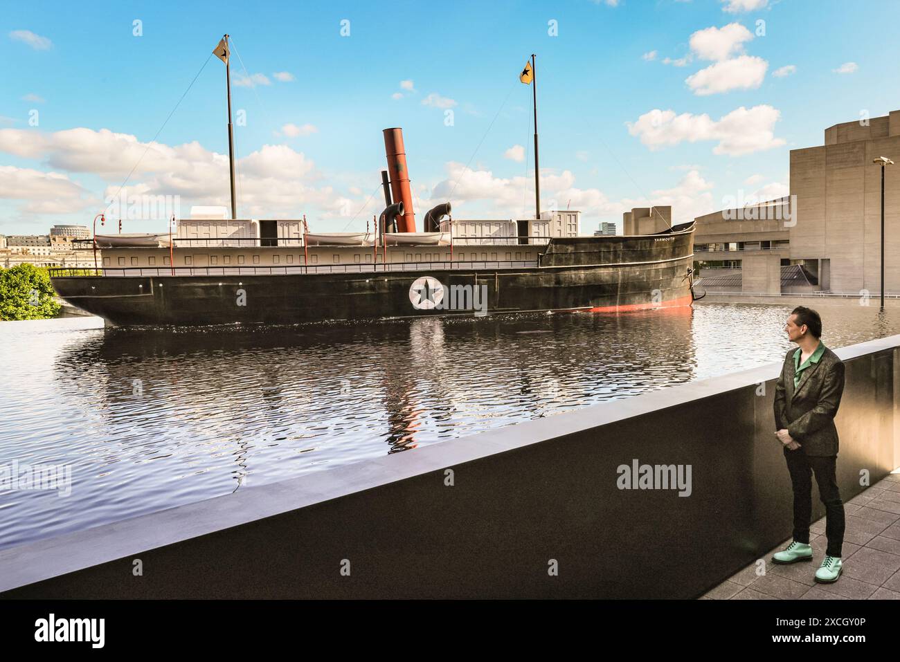 London, UK. 17th June, 2024. Staff with the 'Black Star' work, in ...