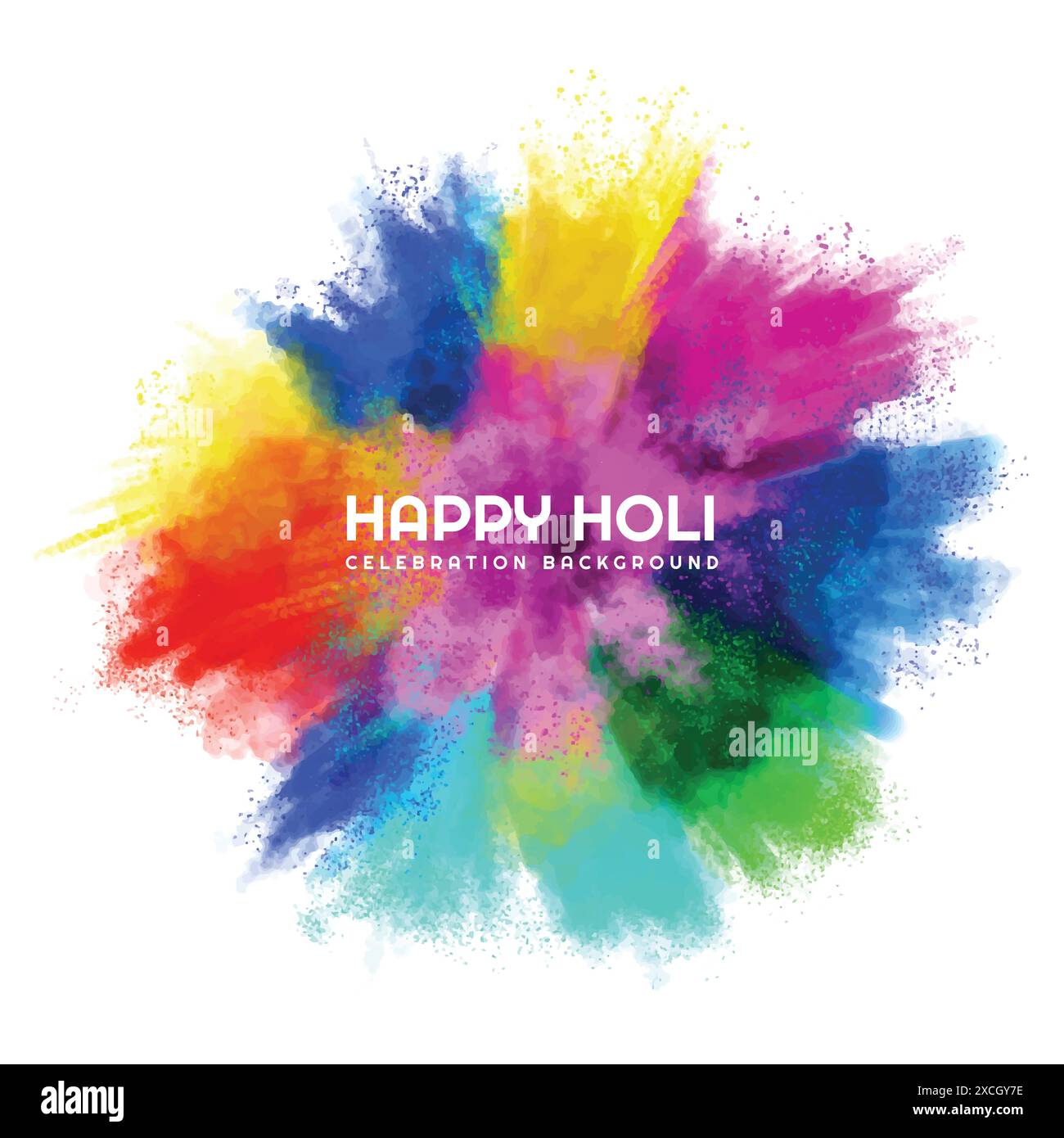 Happy holi spring festival Cut Out Stock Images & Pictures - Alamy