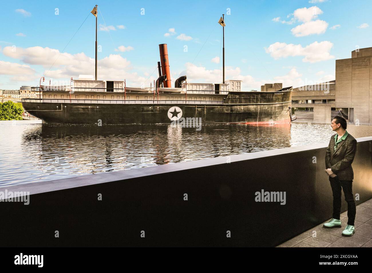 London, UK. 17th June, 2024. Staff with the 'Black Star' work, in ...