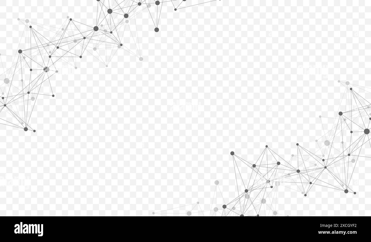 Connecting Dots And Lines Abstract Geometric Plexus Style Background