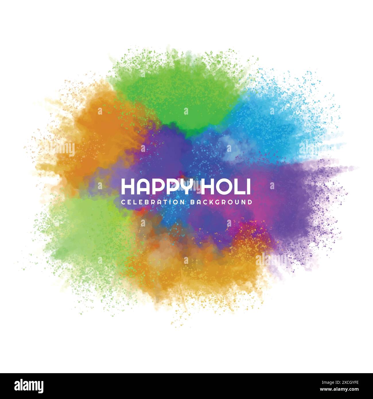Happy holi spring festival Cut Out Stock Images & Pictures - Alamy