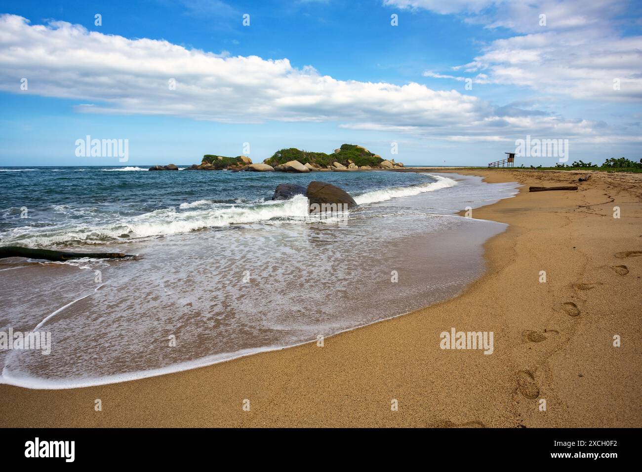 Most beautiful Caribbean beach, Playa Arenilla in Tayrona National Park ...