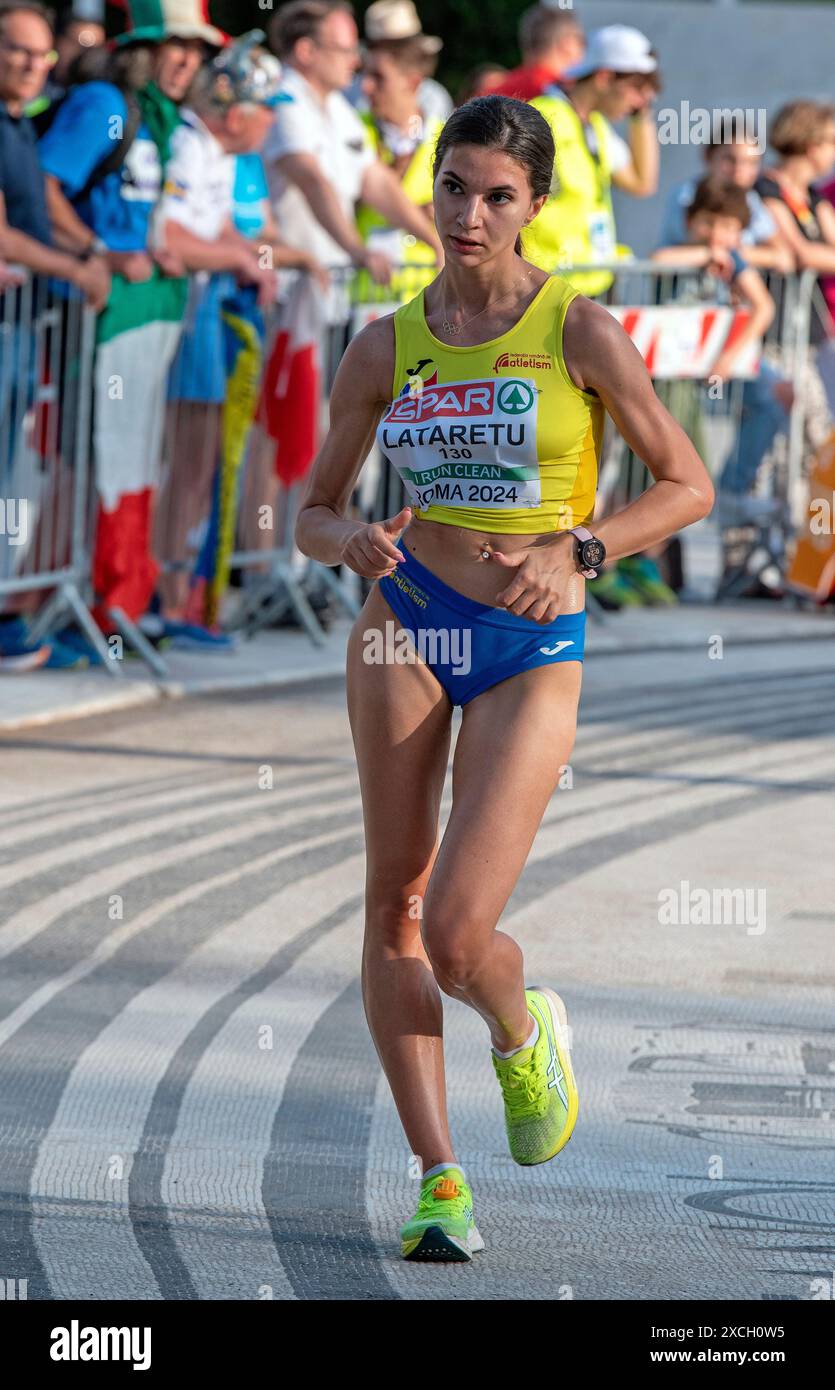 Maria Diana Lataretu (Romania) during the 20Km race walk women of ...
