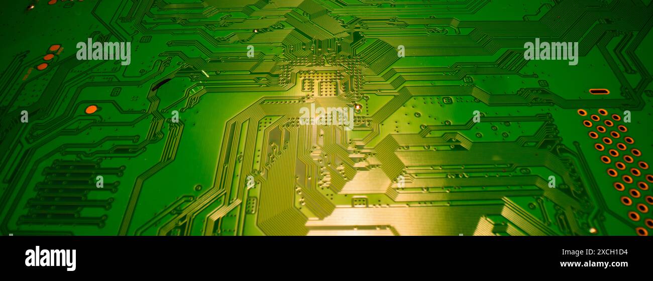 Electronic circuit board technology background. Electronic plate ...