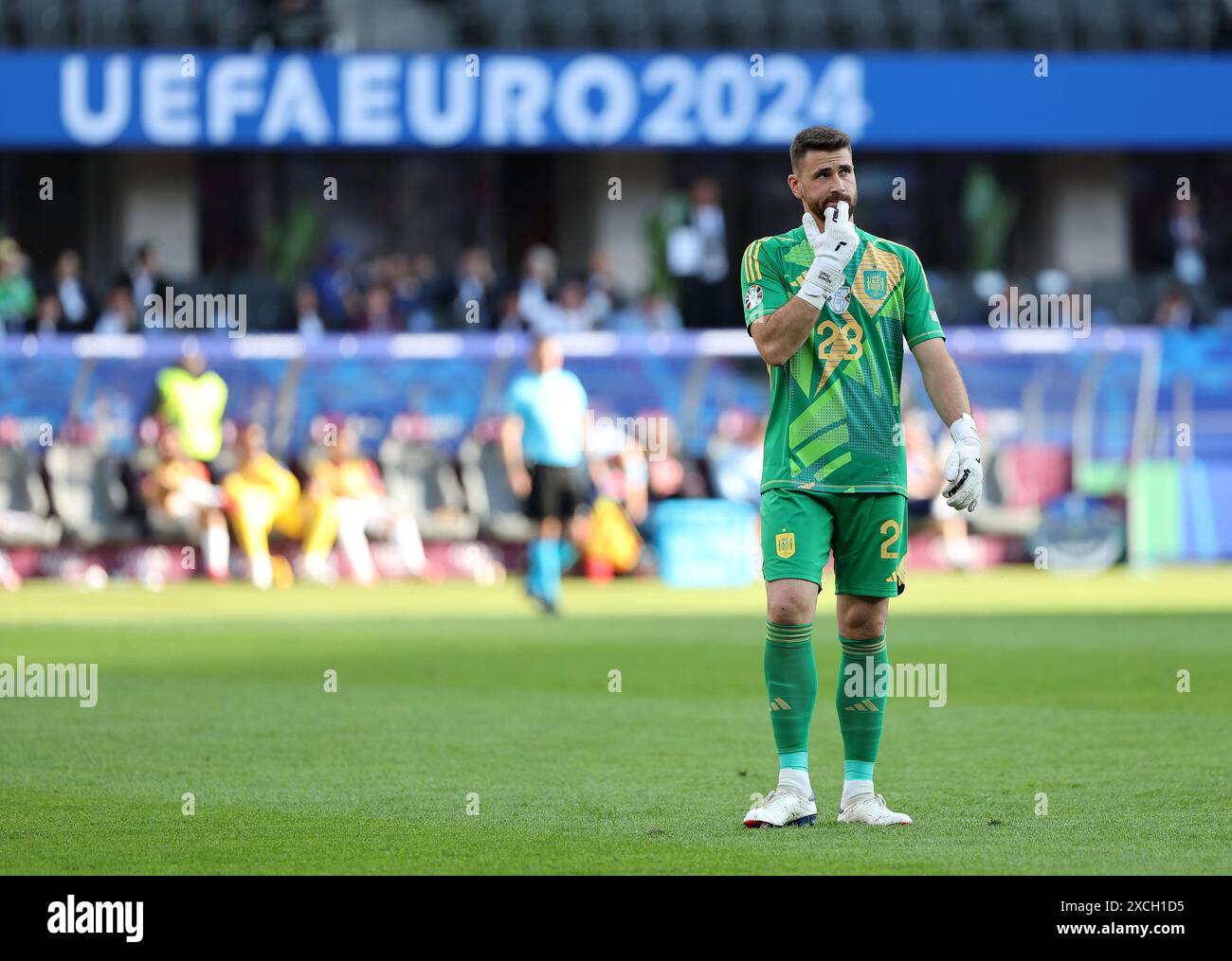 Berlin, Germany - June 15, 2024: Goalkeeper Unai Simon of Spain in ...
