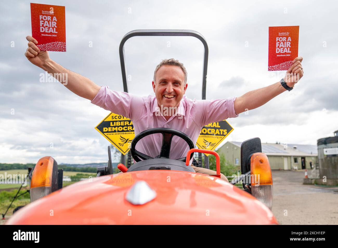Scottish Liberal Democrat leader Alex Cole-Hamilton during a visit to ...
