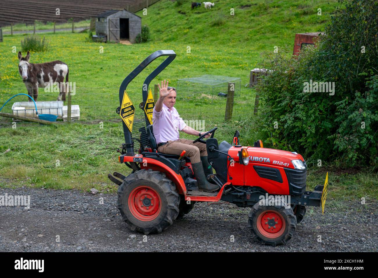 Scottish Liberal Democrat leader Alex Cole-Hamilton during a visit to ...