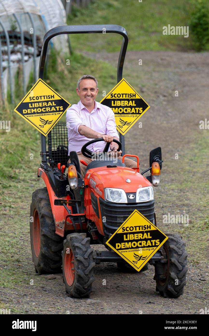 Scottish Liberal Democrat leader Alex Cole-Hamilton during a visit to ...