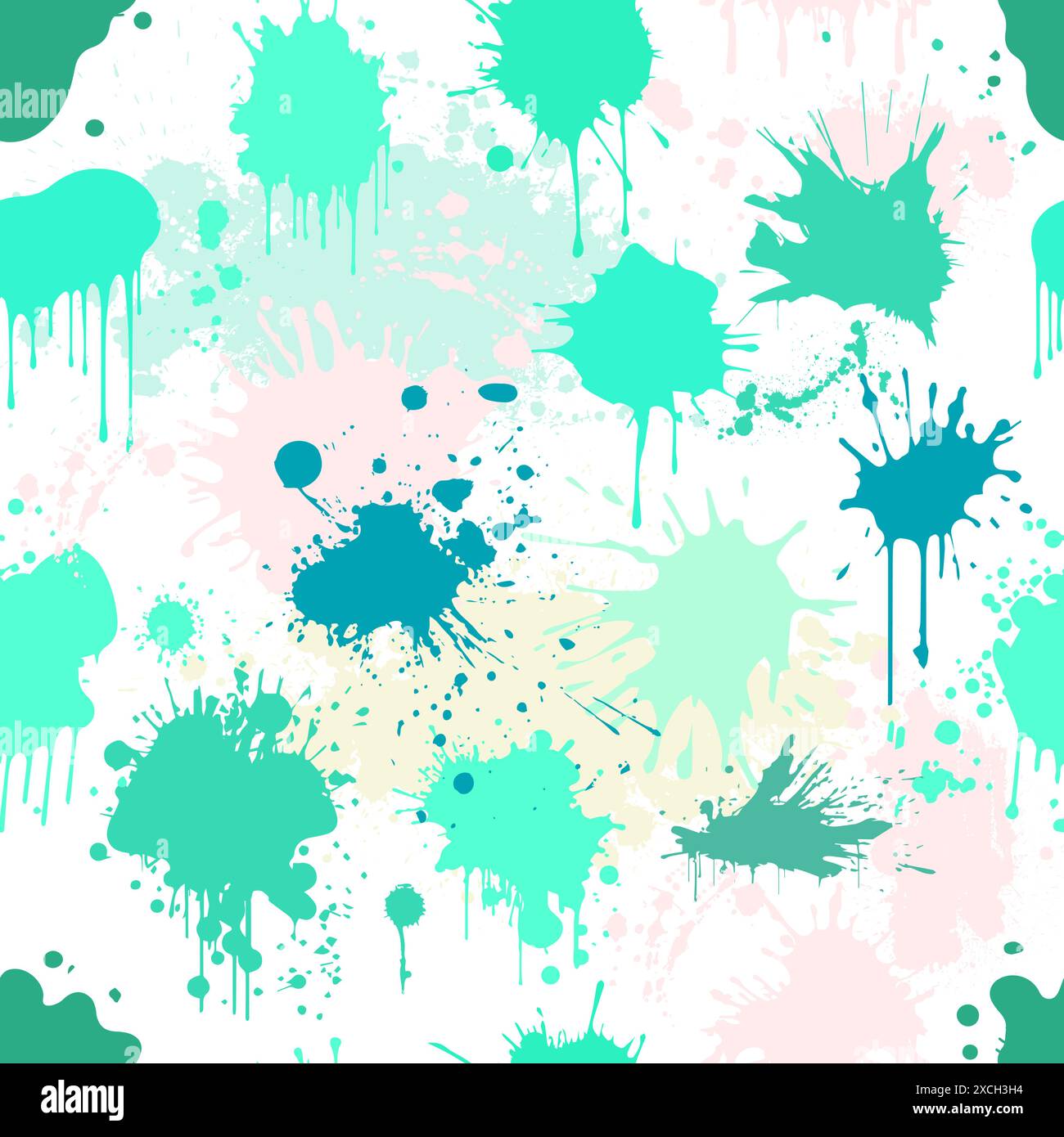Seamless background colored blots. hand drawing. Not AI, Vector ...