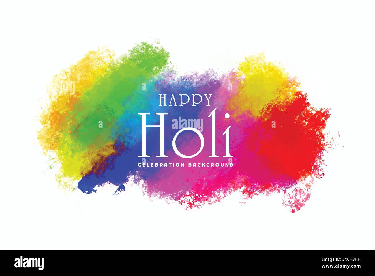 Background with watercolor texture for holi festival design Stock ...