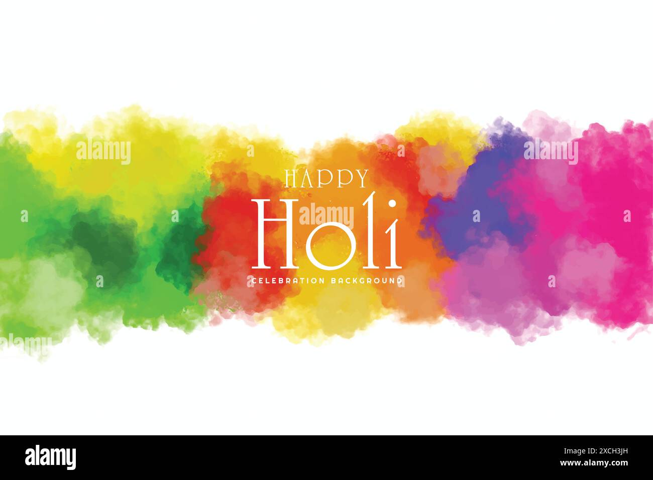 Happy holi indian spring festival of colors background Stock Vector ...