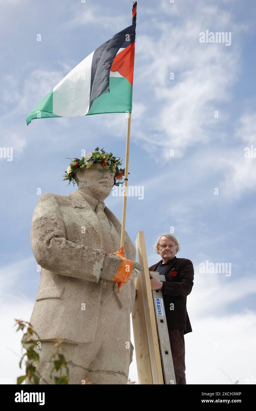 VARBERG 20240617Swedish entrepreneur Lasse Diding has erected an 8 ...