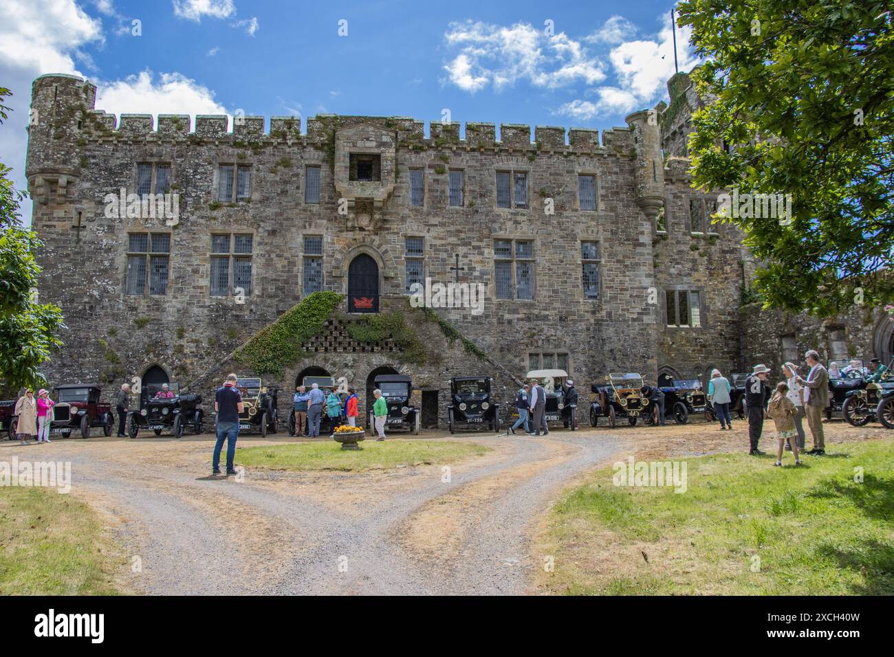 Irish Model T cars on a road run near Kilbrittain, Co. Cork, June 2024 ...