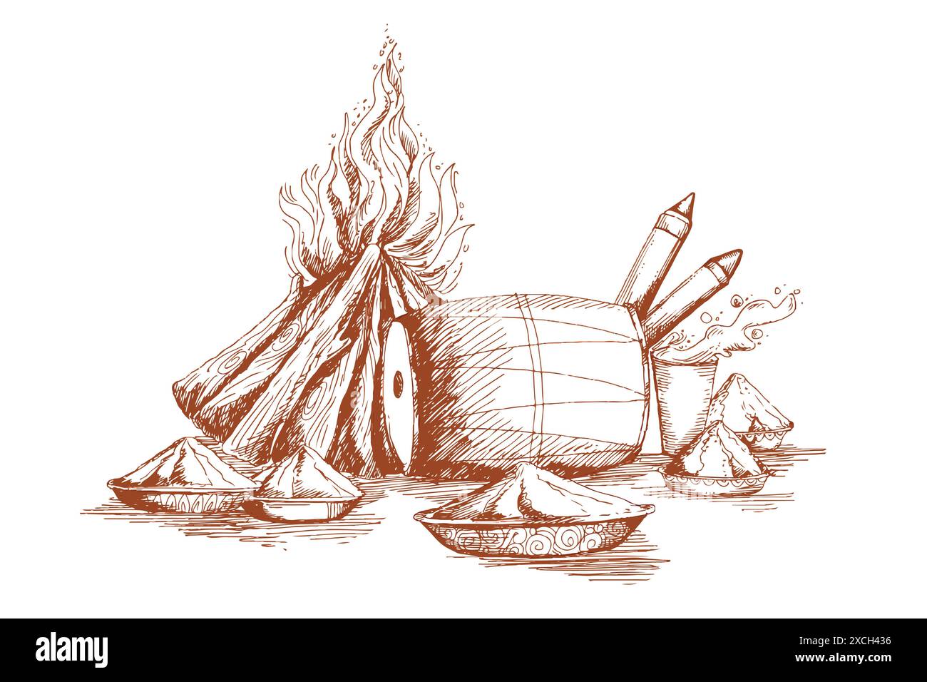 Happy holi vector hand hi-res stock photography and images - Alamy