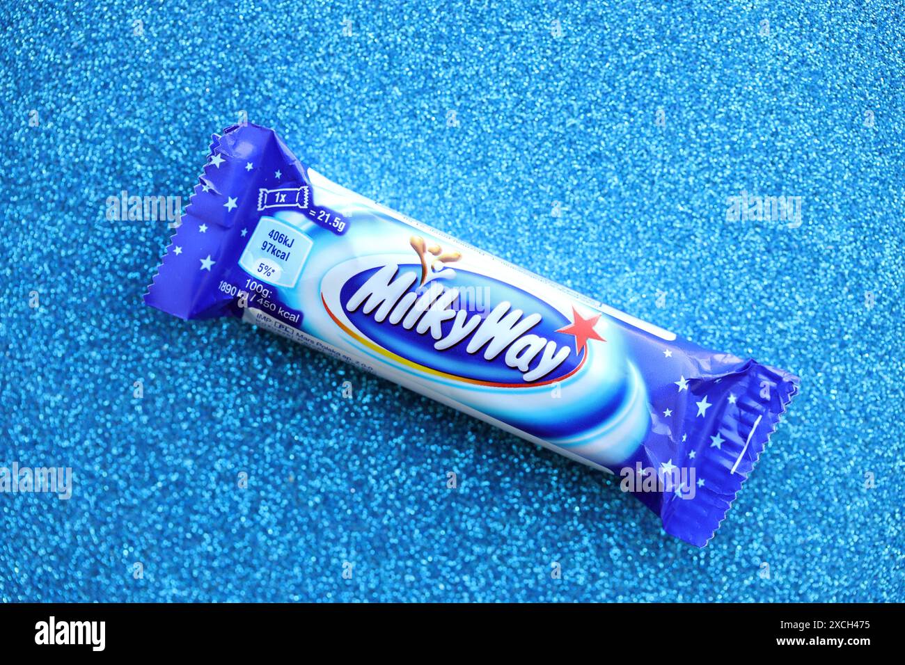 KYIV, UKRAINE - APRIL 20, 2024 Milky Way or MilkyWay small chocolate ...