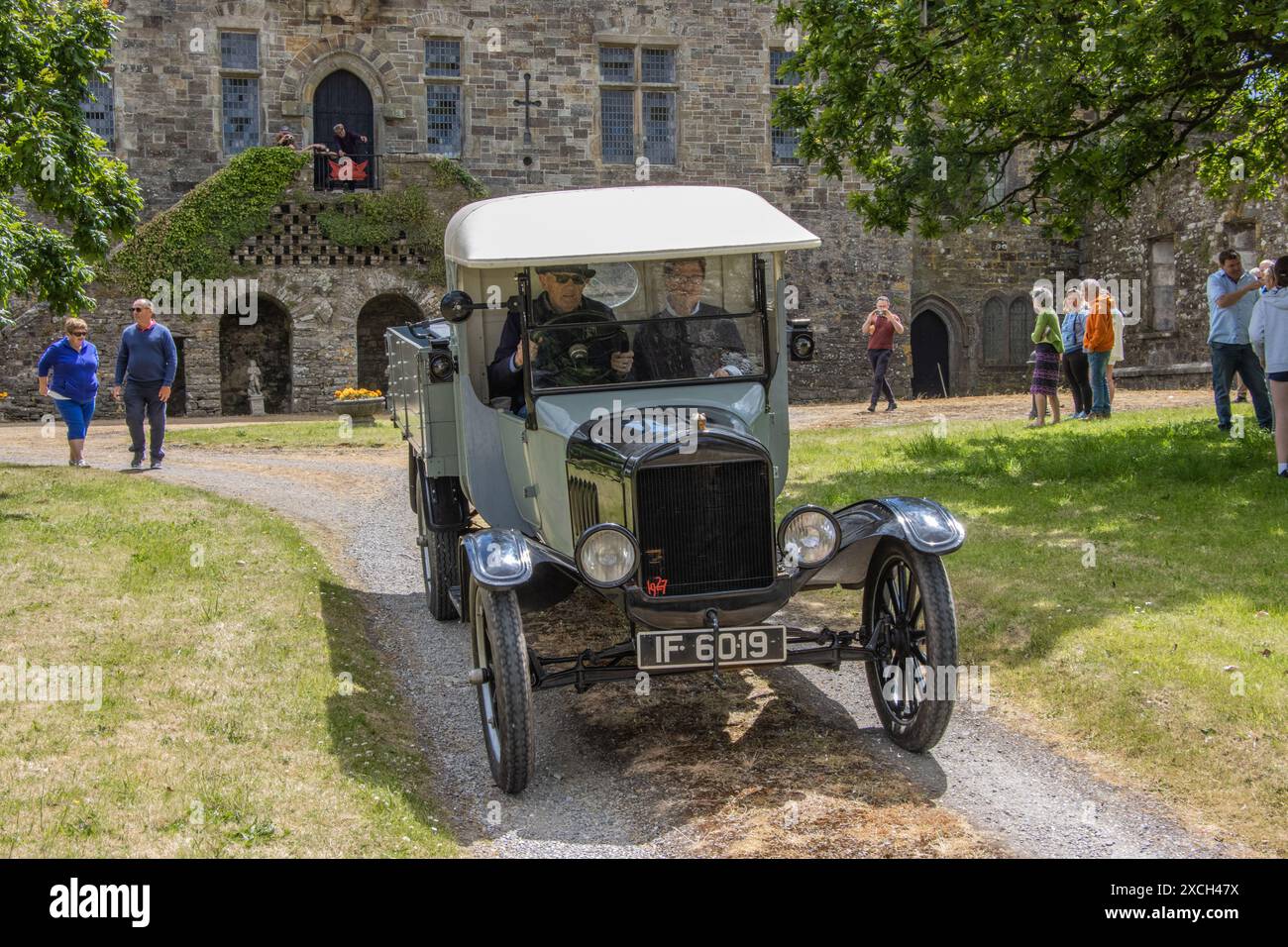 Irish Model T cars on a road run near Kilbrittain, Co. Cork, June 2024 ...